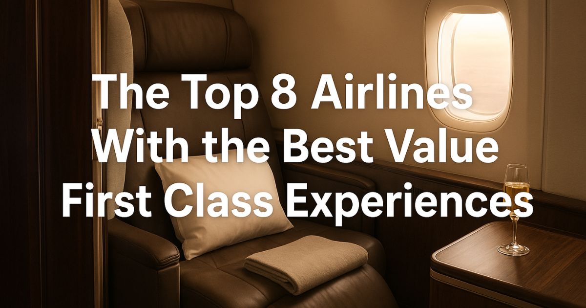 Best Value First Class Airlines: Top 8 Luxury Carriers Worth Every Dollar